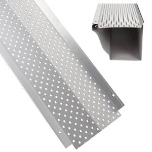 KIWDZFU 5 in. Aluminum Gutter Guard Cover with Screws Included 8-Pieces ...