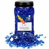 Celestial Fire Glass 1/2 in. 10 lbs. Meridian Blue Reflective Tempered ...