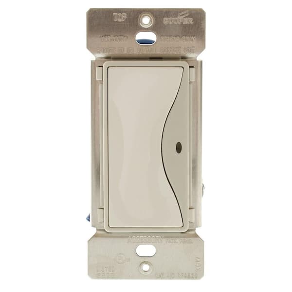 Eaton Aspire 15 Amp Non-RF 3-Way LED Accessory Rocker Switch - White Satin