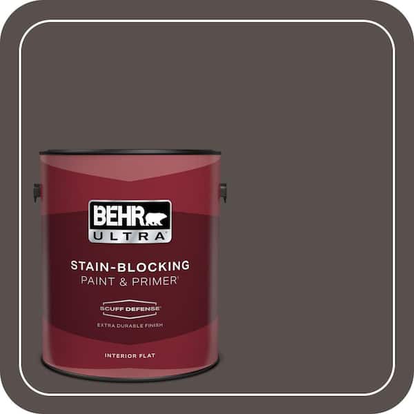 BEHR ULTRA 1 gal. #ECC-41-2 Willow Wood Extra Durable Flat Interior ...