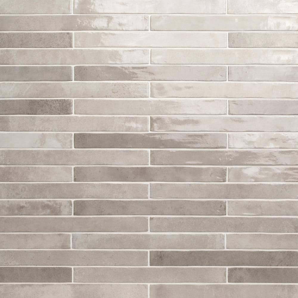 MSI Maestro Oyster Polished Porcelain Subway Tile 2 in. x 18 in., Wall (8 sq. ft./Case ...
