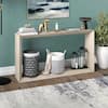 Meyer&Cross Osmond 55 in. Alder White Rectangle MDF Top Console Table ...