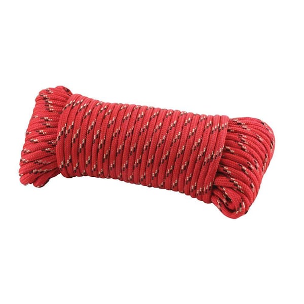 Everbilt 1/8 in. x 50 ft. Red Paracord 72515 - The Home Depot