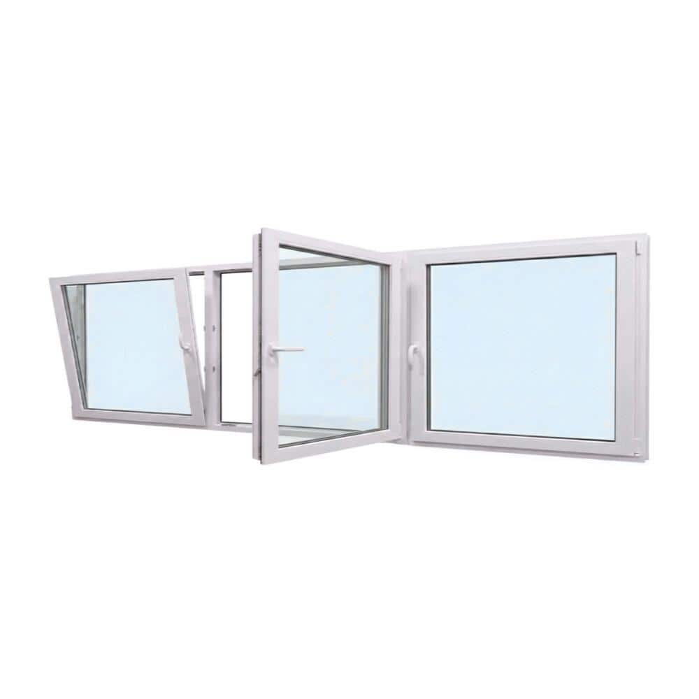 Avora Doors and Windows 108 in. x 36 in. Elite Euro White Exterior ...