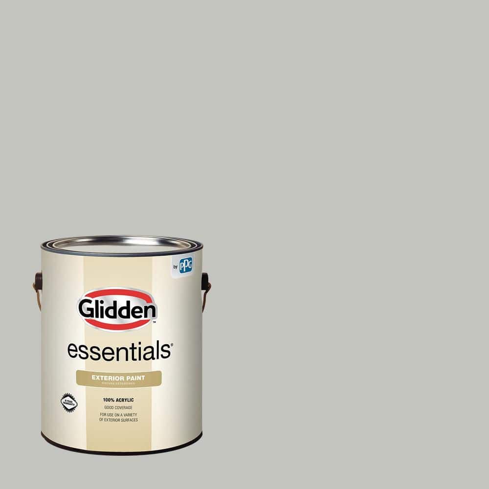 Glidden Essentials 1 gal. PPG0997-2 Felted Wool Flat Exterior Paint ...