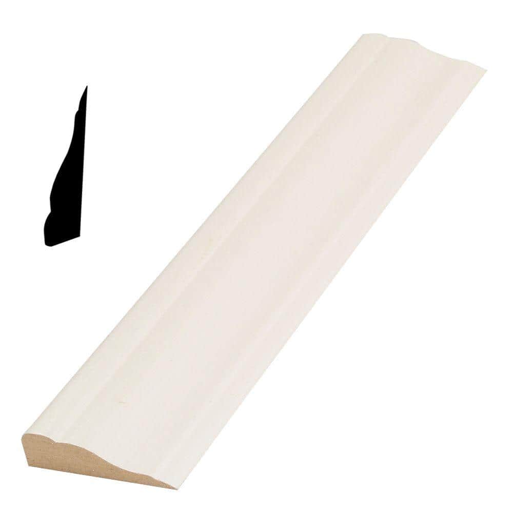 American Wood Moulding WM 442 1/2 in. x 2-1/4 in. MDF Primed Casing 442 ...