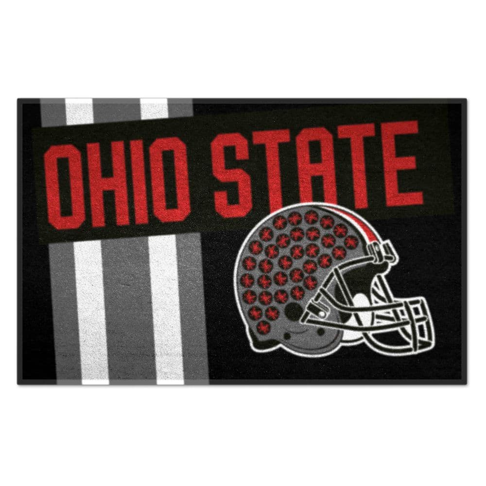 FANMATS Ohio State Buckeyes Uniform Design Orange 2 ft. x 3 ft. Starter ...