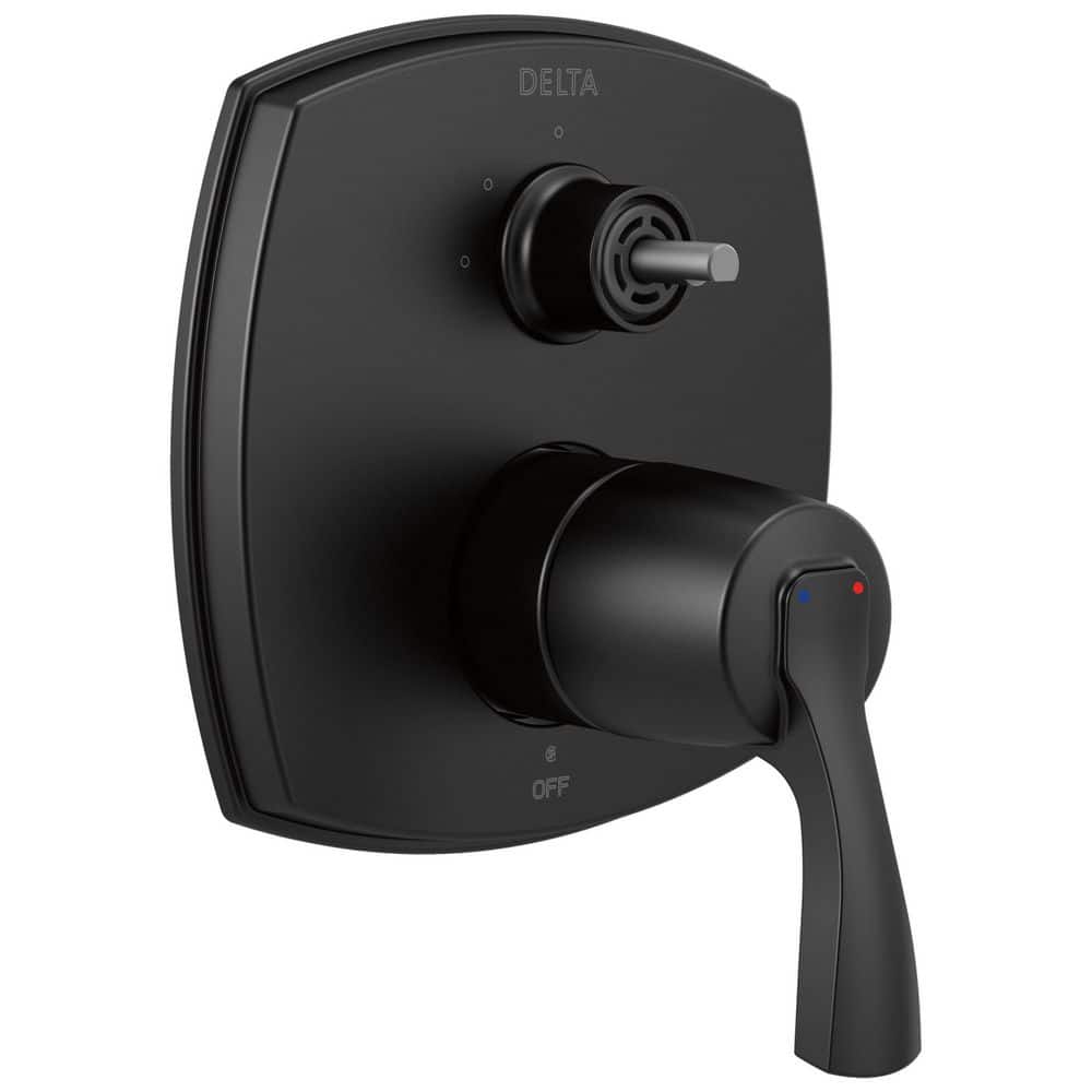 Delta Stryke 3 Handle Diverter Valve Trim Kit in Matte Black (Valve and ...