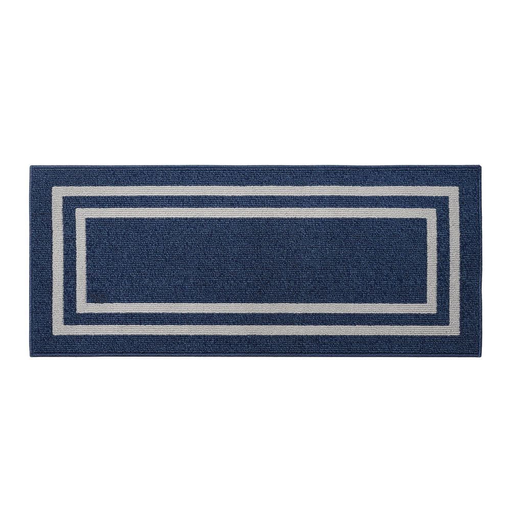 Jean Pierre NEW YORK Machine Washable Non-Skid Denim Blue Twist/Light ...