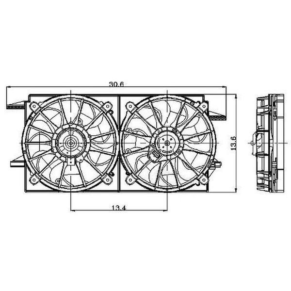 Electric Cooling Fan Assembly 2811469