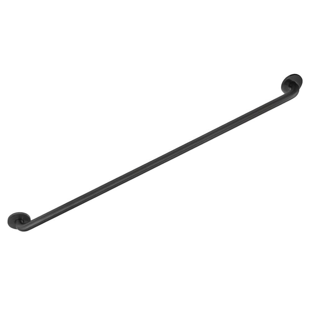 Kingston Brass Silver Sage 48 in. x 1.25 in. Grab Bars in Matte Black ...