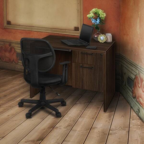 Regency Legacy 42 in. x 24 in. Neo Walnut Executive Desk with Single ...