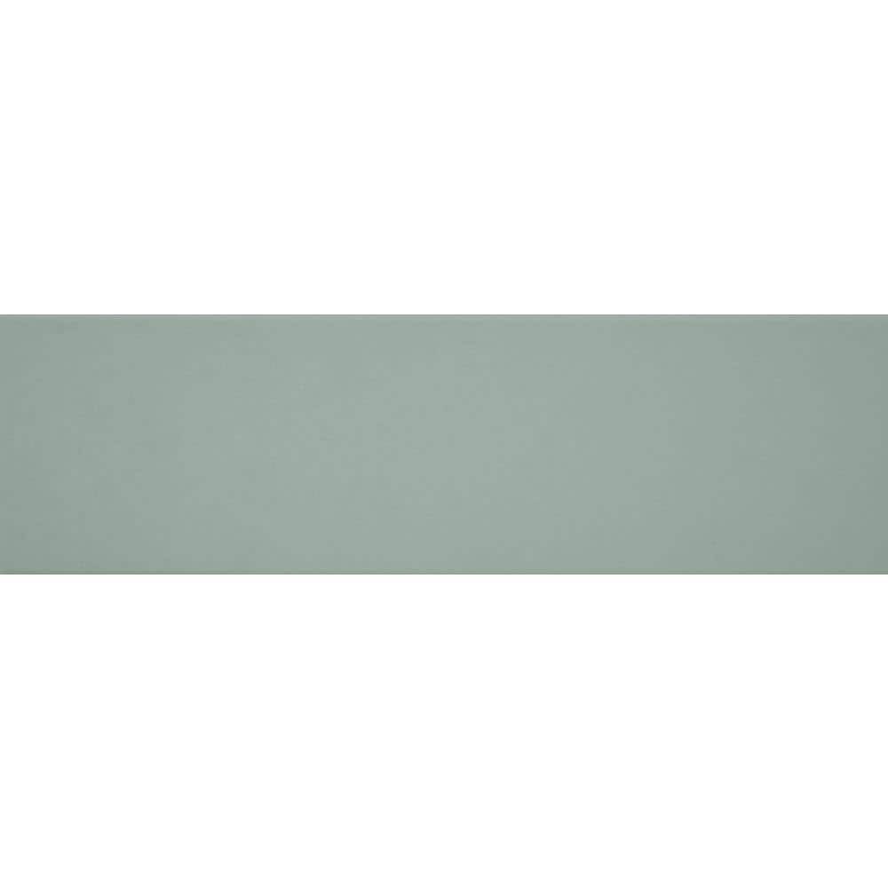 Daltile Stencil Mint 4 in. x 12 in. Glazed Porcelain Flat Floor and ...