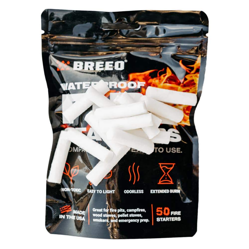 Breeo Premium Fire Starters–Water-Resistant, Odorless and Reliable ...