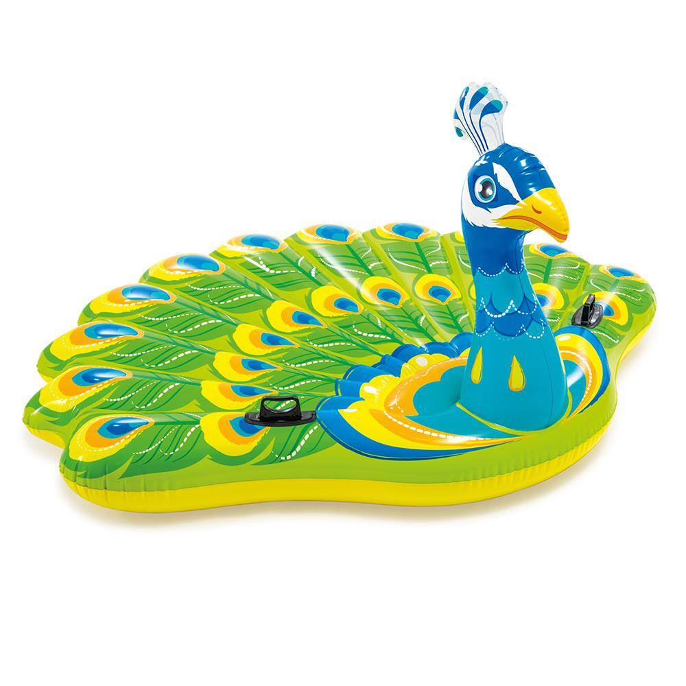 Intex Giant Inflatable Peacock Pool Mattress Float 57250EP - The Home Depot
