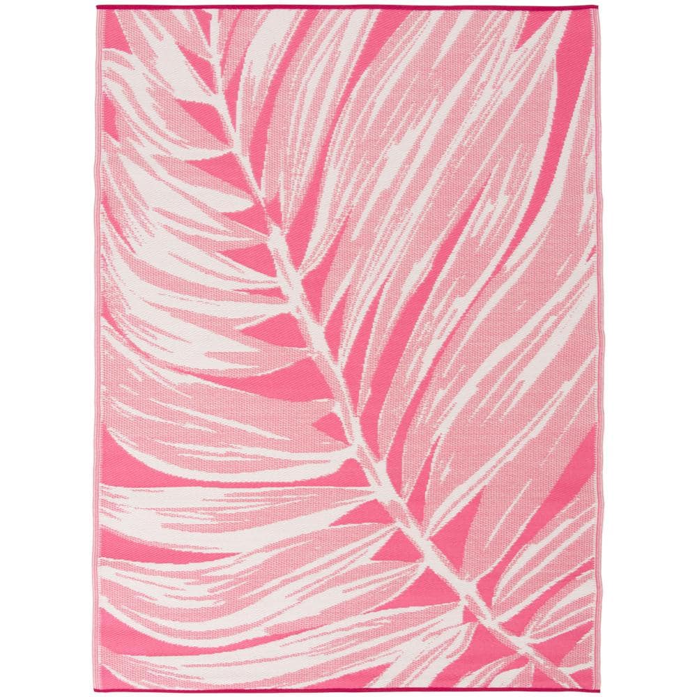 Dalida Pink/White 6 ft. x 8 ft. Floral Indoor/Outdoor Area Rug 9363.88 ...