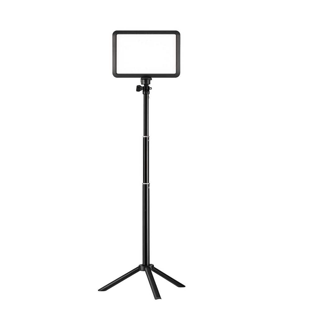 Ahfiwaso 8 in. White Ring Light with Dimmable Bi-Color LED, Adjustable ...