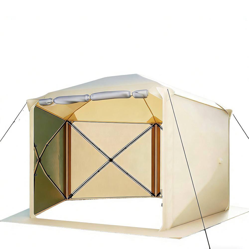 Garvee 10 ft. x 10 ft. Pentagonal Pop-Up-Screen Tent with 5-Sided ...