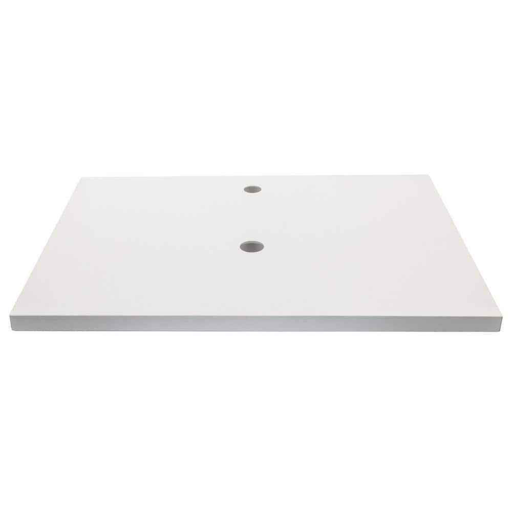 Eden Bath 31 in. W x 22 in. D Terrazzo Vanity Top in White EB_T3122WH ...