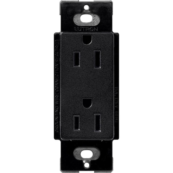 Lutron Claro 15 Amp Duplex Outlet, Midnight (SCR-15-MN) SCR-15-MN - The ...