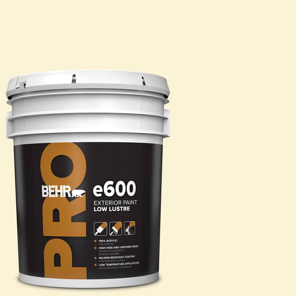 BEHR PRO 5 gal. #390A-2 Pina Colada Low Luster Exterior Paint PR62005 ...