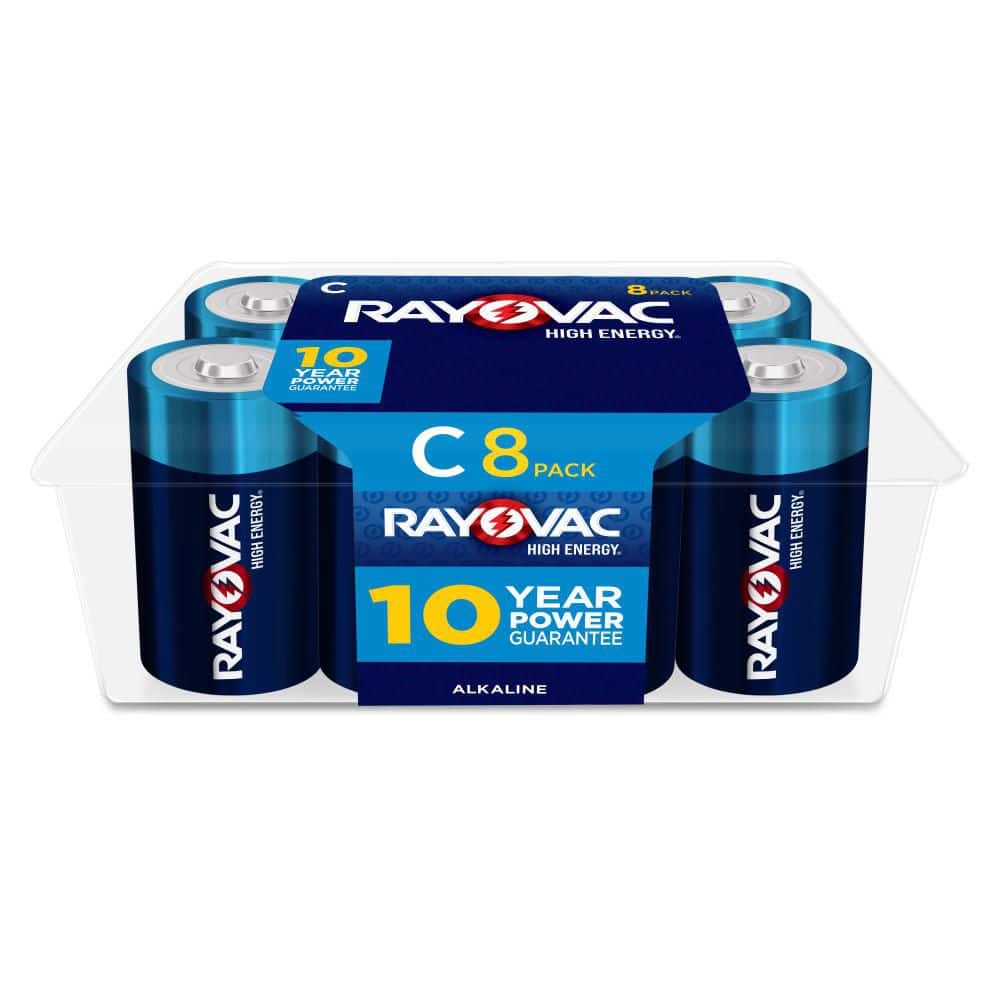 Rayovac C Batteries Alkaline C Cell Batteries (8-Count) 814-8PPJ - The ...