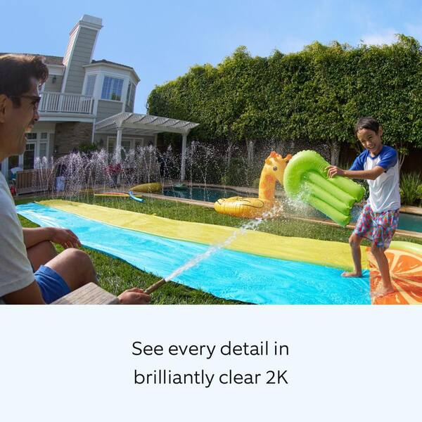 Ring Outdoor Cam Plus, Plug-In Security Camera with 2K Video, Low-Light ...