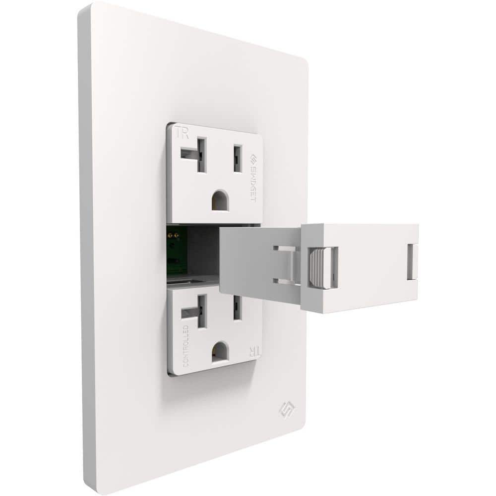 Swidget Decorator 20 Amp Smart Ready Tamper-Resistant Duplex Outlet ...