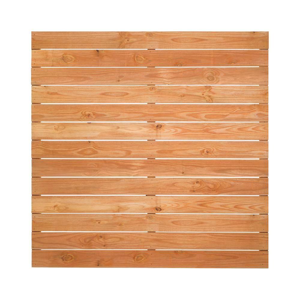 ProWood 6 ft. H x 6 ft. W PT Cedar-Tone Wood Flat Top Horizontal ...