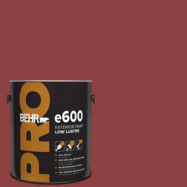 BEHR PRO 1 gal. #BXC-27 Carriage Red Low Luster Exterior Paint PR62301 ...