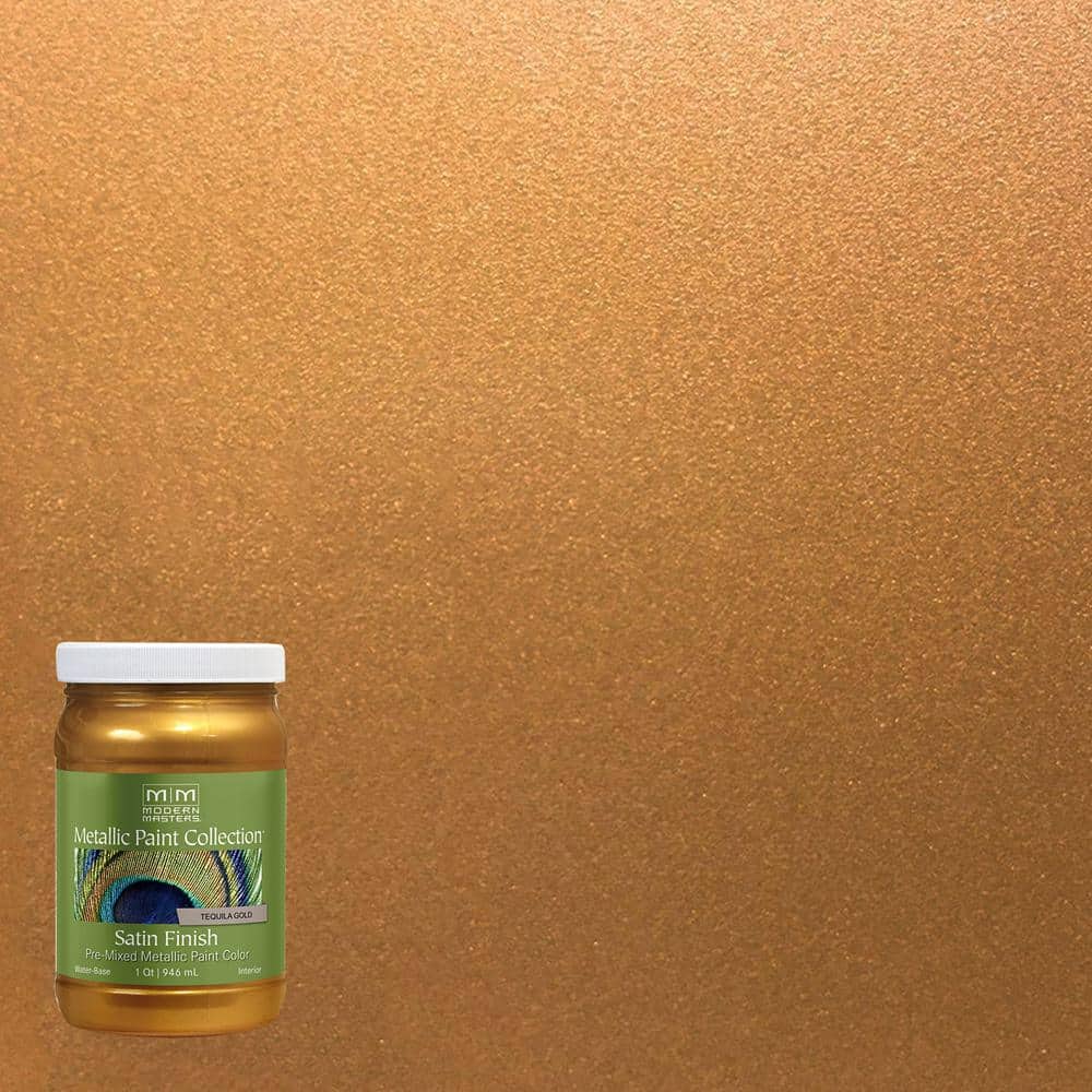 Modern Masters 1 qt. Tequila Gold Water-Based Satin Metallic Interior ...