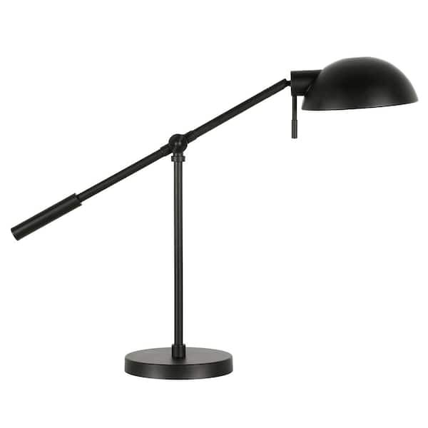 Meyer&Cross Dexter 23.25 in. Blackened Bronze Table Lamp with Boom Arm ...