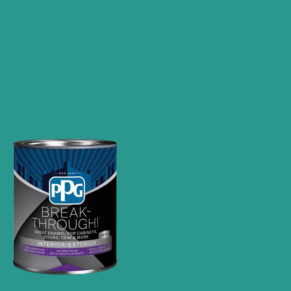 Reviews for Break-Through! 1 qt. PPG1231-6 Azure Tide Semi-Gloss Door ...