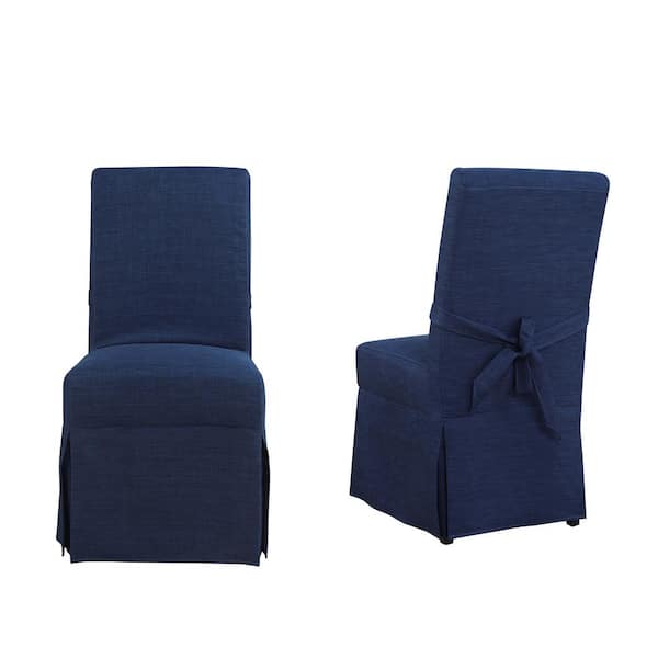 Picket House Furnishings Margo Blue Polyester Parsons Dining Chair Set ...