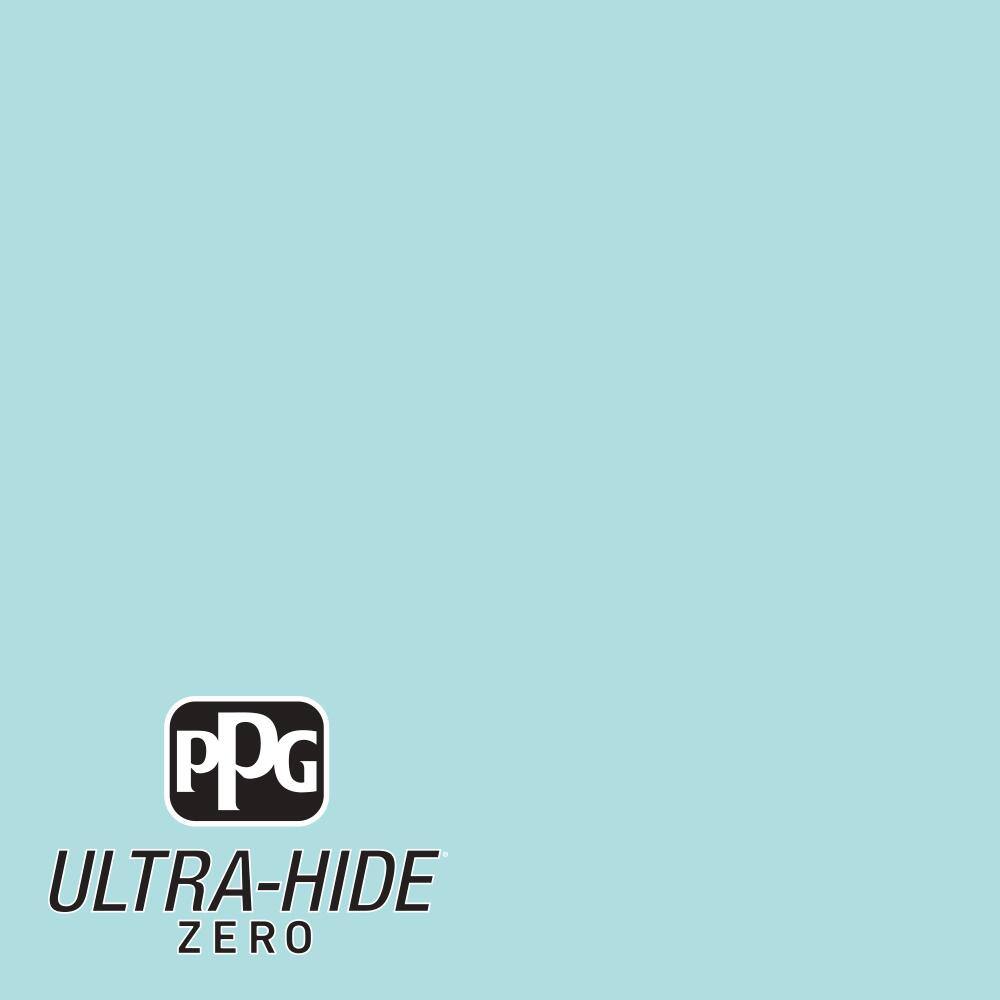 PPG 5 gal. #HDPB19 Ultra-Hide Zero Aqua Seawind Eggshell Interior Paint ...