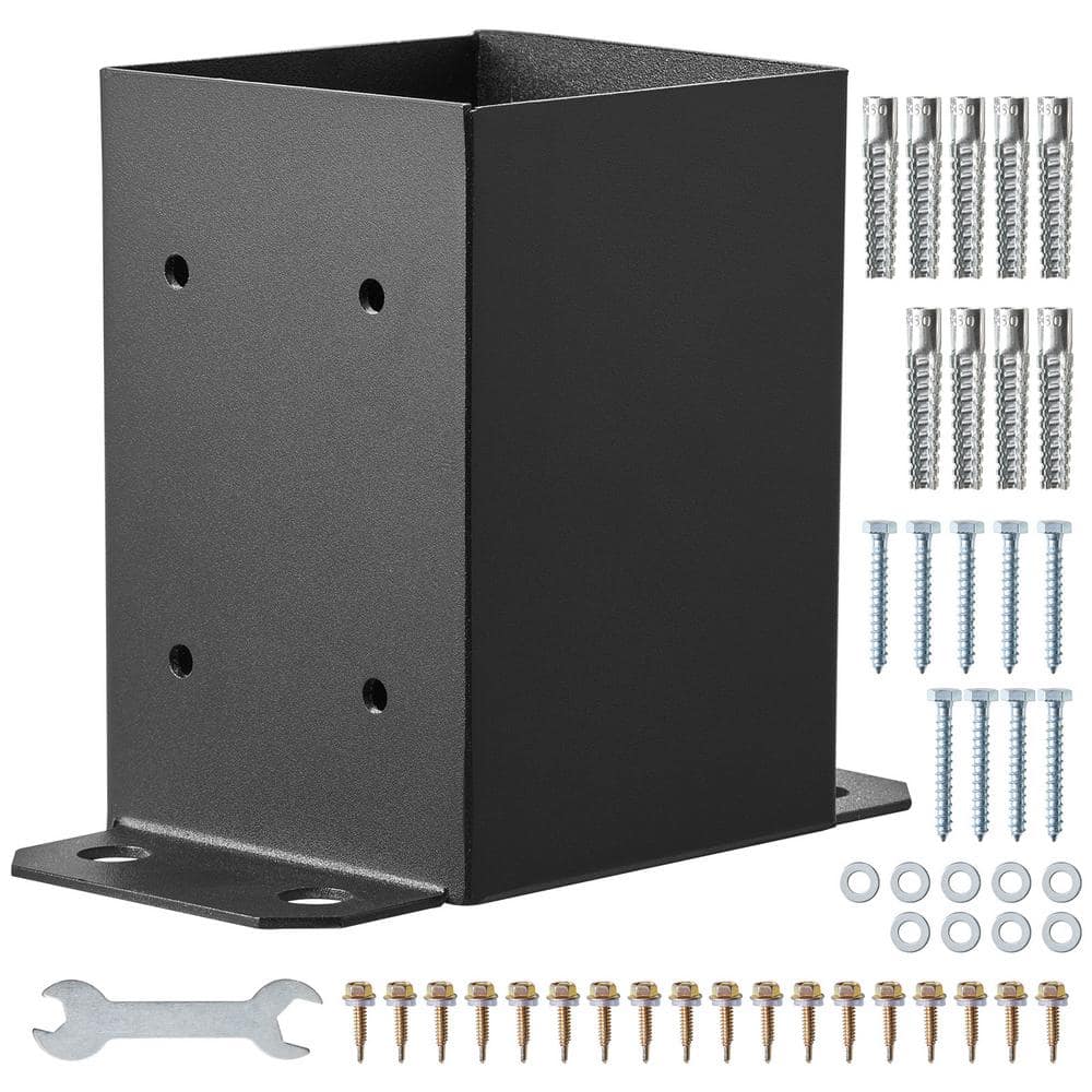 SVOPES 4 x 4 Post Base, 2-Pieces, Inner Size 3.6 x 3.6 in. Heavy Duty ...