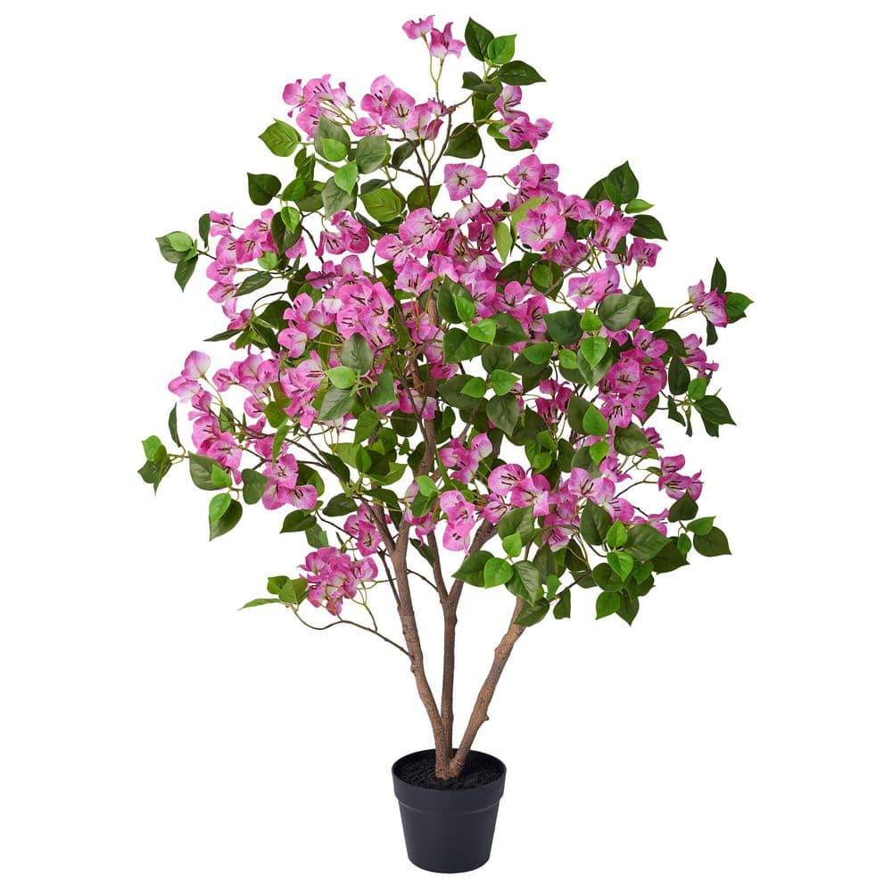 DR.Planzen 4 ft. Artificial Bougainvillea Flowers Faux Flowers Tree ...
