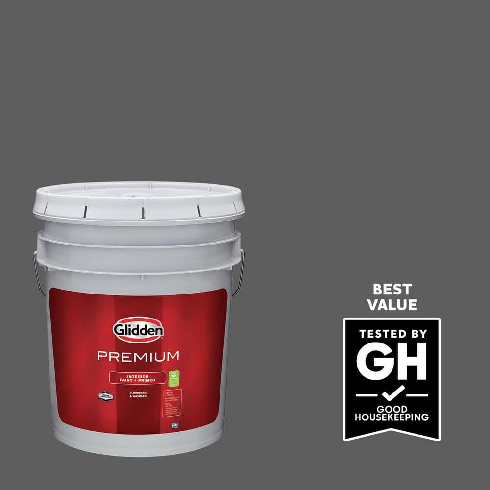 Glidden Premium 5 gal. PPG0996-7 Summer Shadow Flat Interior Latex ...