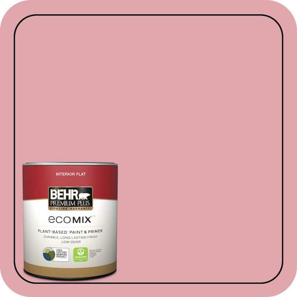 BEHR PREMIUM PLUS 1 qt. #M150-3 Apple Blossom Flat EcoMix Plant-Based ...