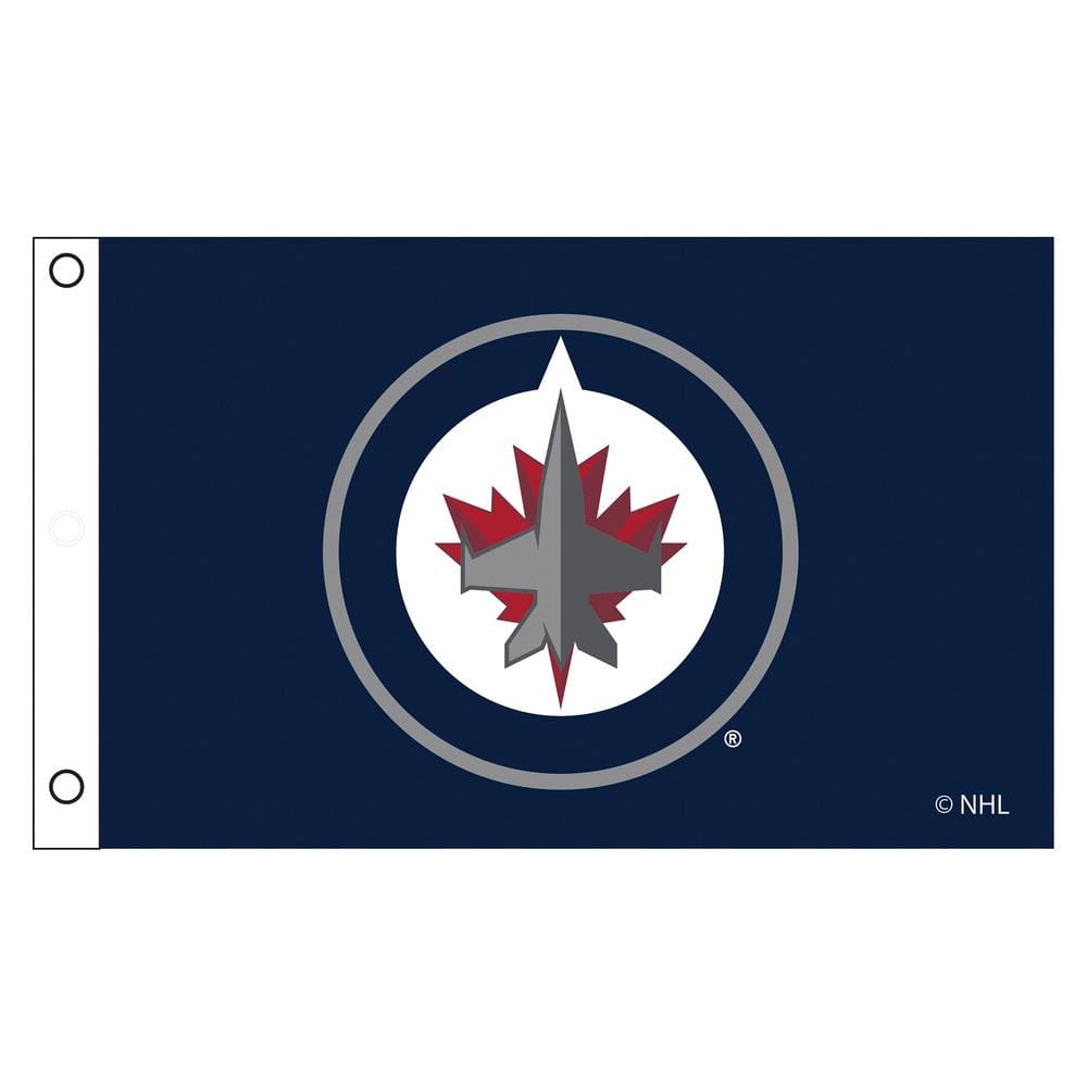 Evergreen Enterprises 3 ft. x 5 ft. Winnipeg Jets Single Sided House ...
