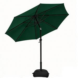 lohasco 9 ft. Market Patio Umbrella with Base and Push Button Tilt in ...