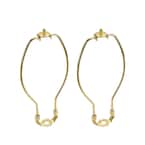 Aspen Creative Corporation 7 in. Polished Brass Detachable Lamp Harp ...