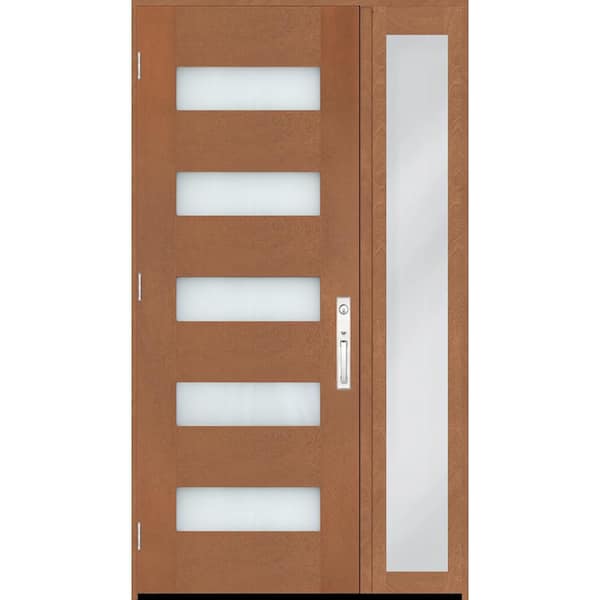 Steves & Sons Regency 53 in. x 80 in. 5L Modern Frosted Glass RHOS ...