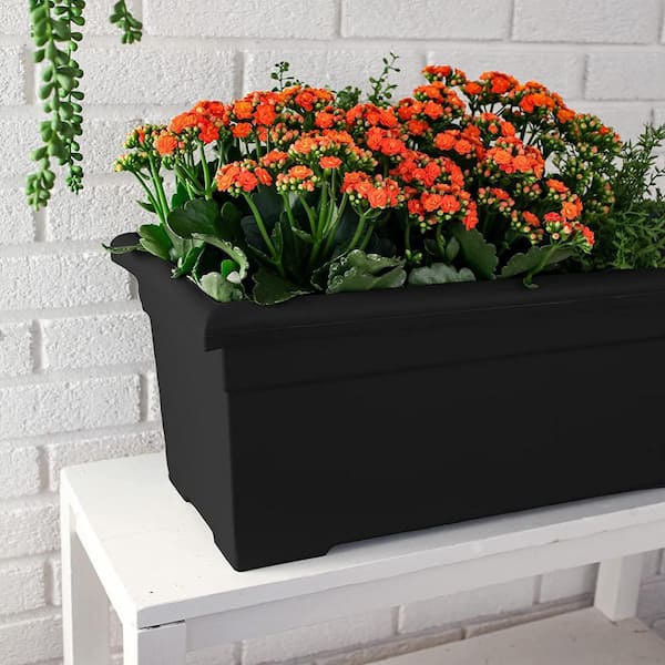 Black Rectangular Plastic Plant Containers Buy Extra Large Long