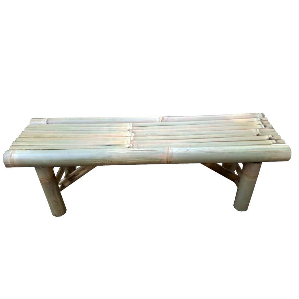 MPG 48 in. Foldable Natural Bamboo Flat Bench BFB-48 - The Home Depot
