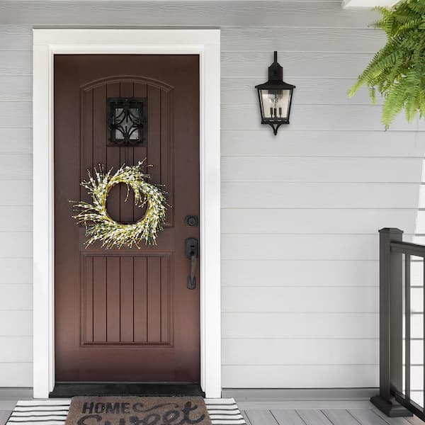 CRAFTMADE Tillman 26.5 in. Textured Black Finish Outdoor Hardwired Wall ...