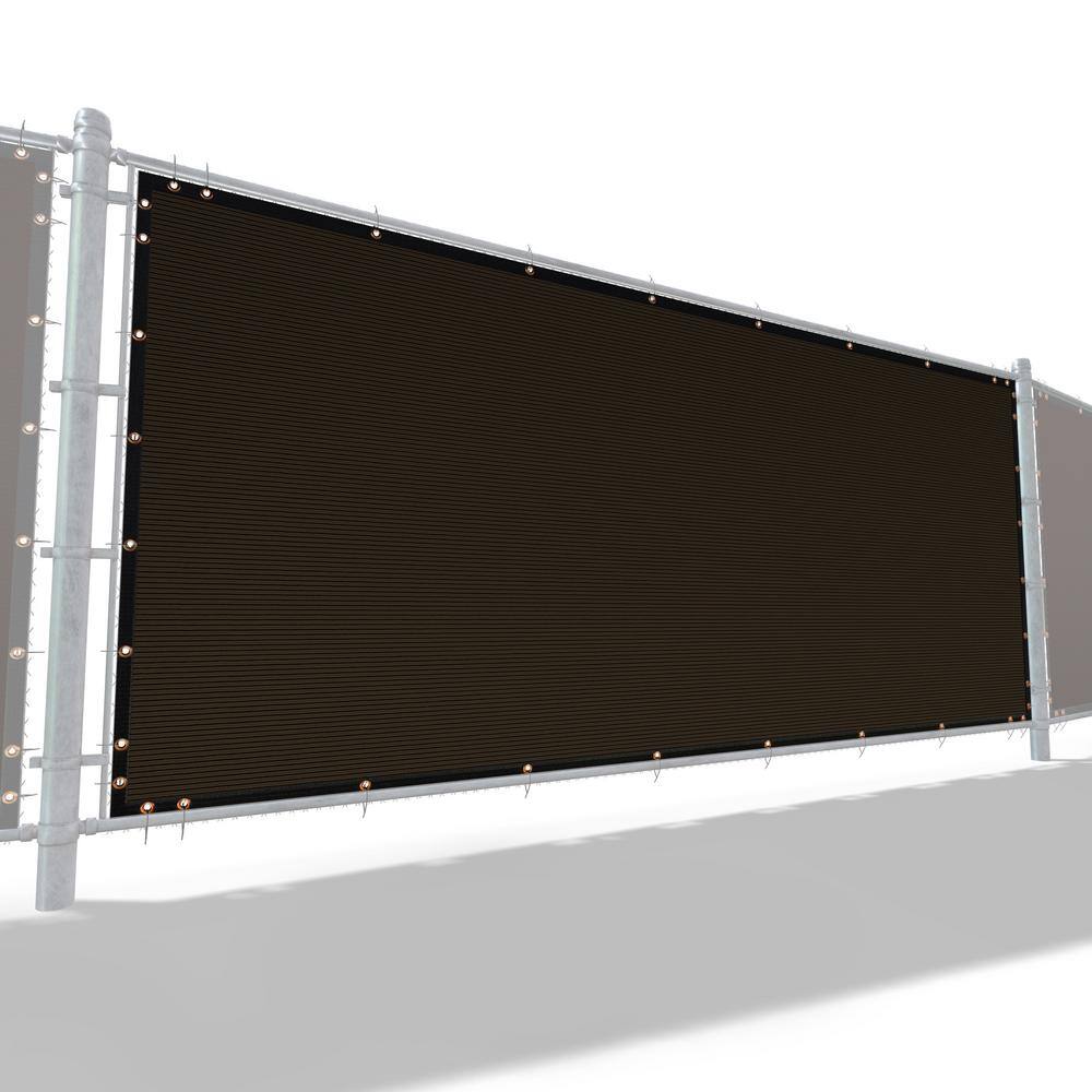 Reviews for ROYAL SHADE 6 ft x 12 ft. Brown Mesh Fabric Privacy Fence ...