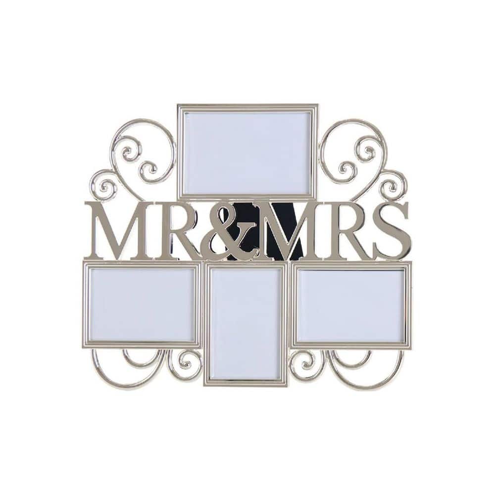 4 Opening 8 x 10 in. Silver Metal Collage Frame for Wall HD8TTBCBXP ...