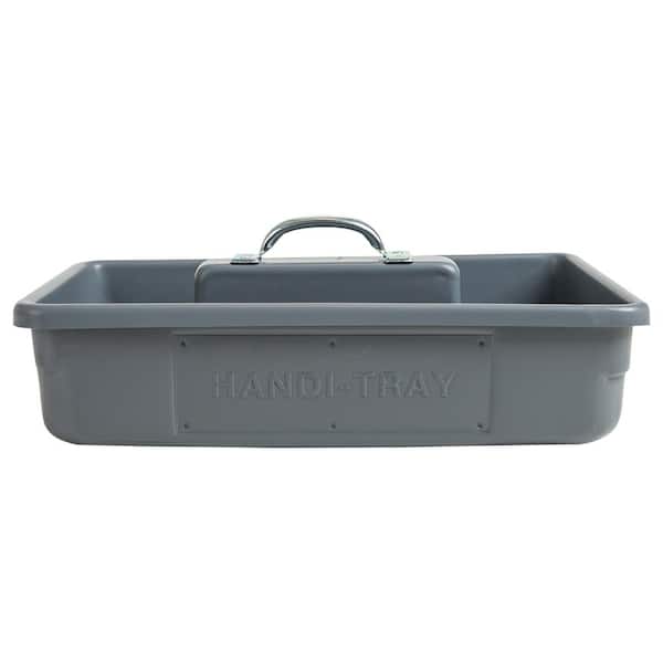 AMERICAN BUILT PRO Professional Grade 18 in. Gray Polyethylene Tote ...