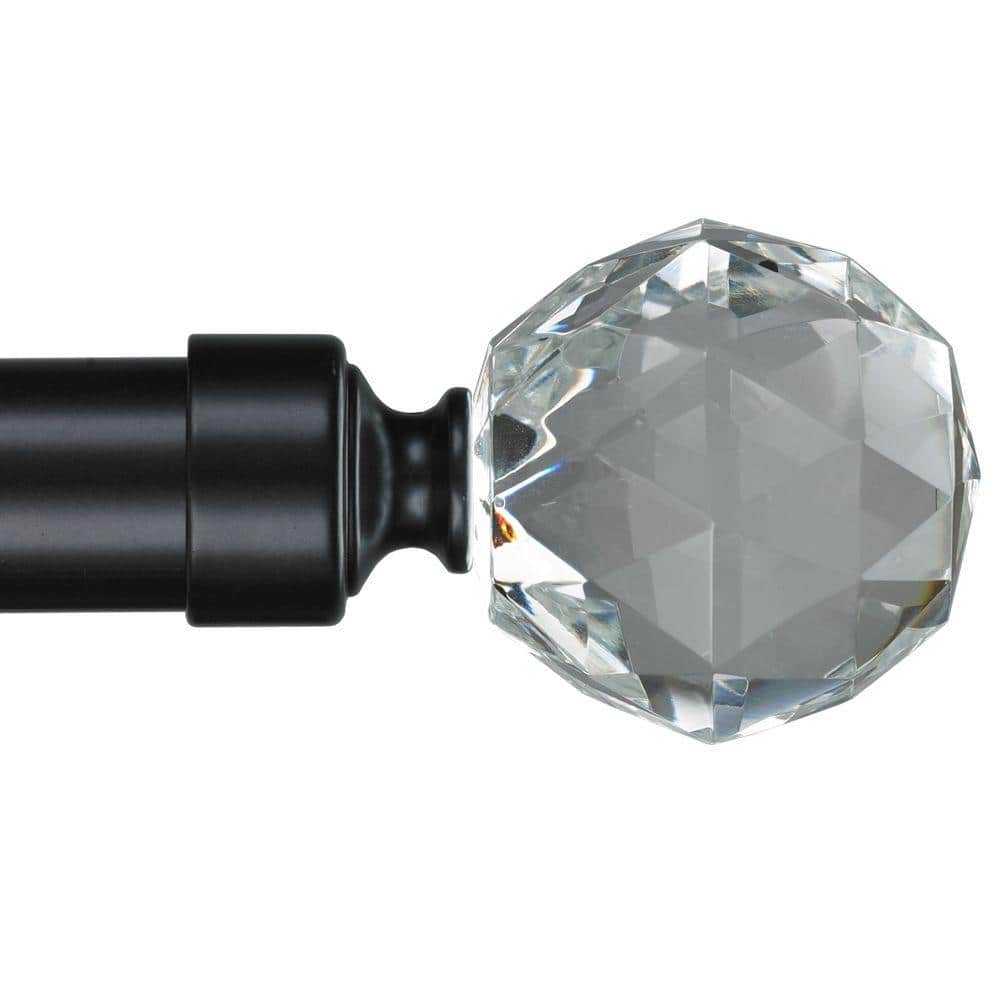 Art Decor 6 ft. Non-Telescoping 1-1/8 in. Single Curtain Rod with Rings ...